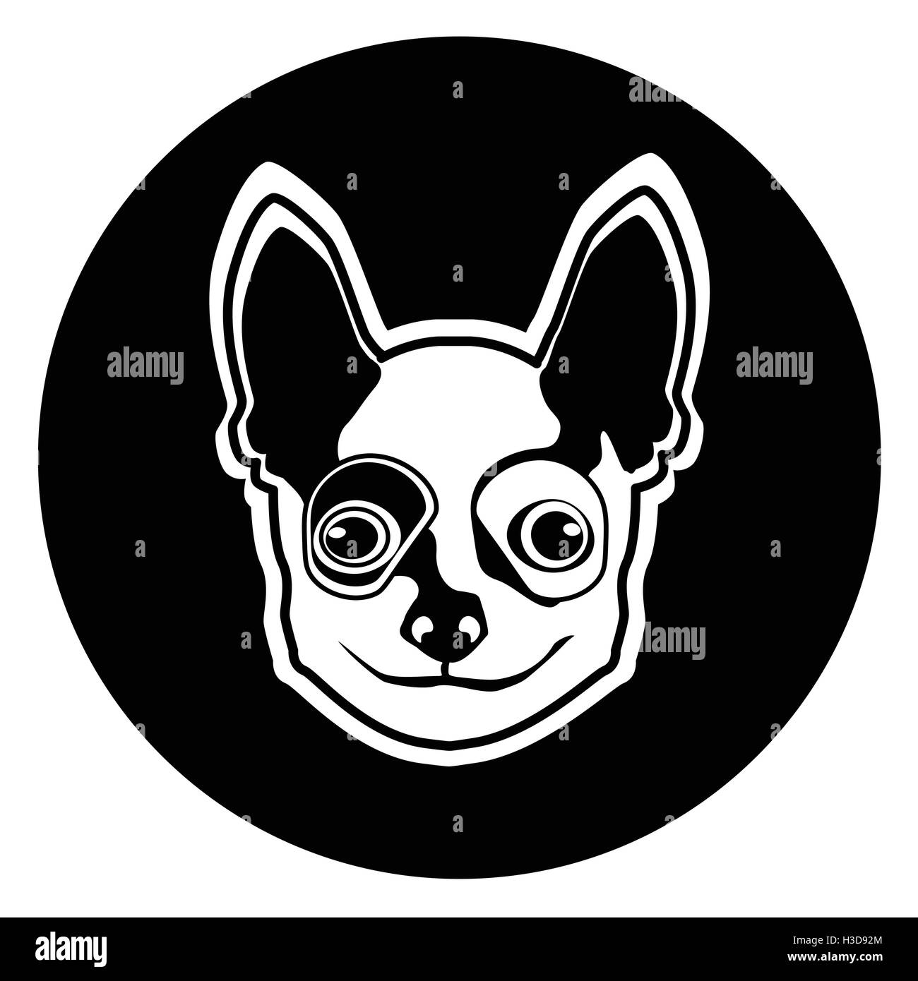 Small Dog Icon Pet Face Web Stock Vector Image & Art - Alamy