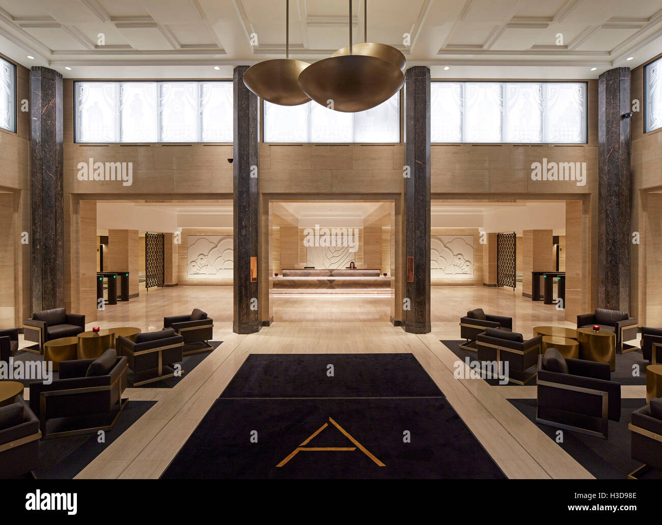 Reception area. The Adelphi Refurbishment, London, United Kingdom ...