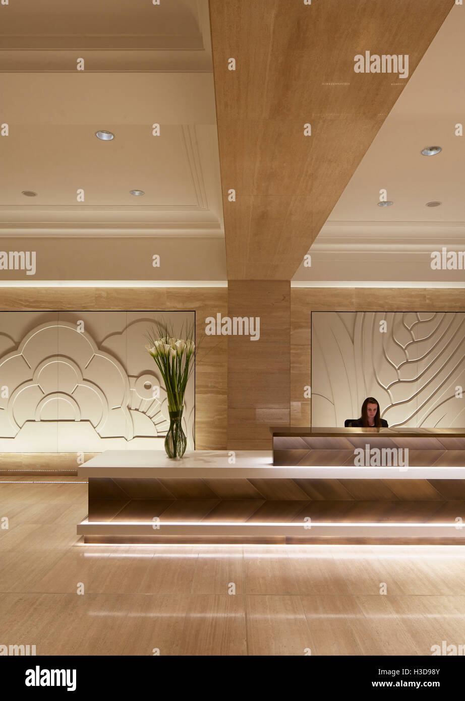 Interior view towards reception desk. The Adelphi Refurbishment, London ...