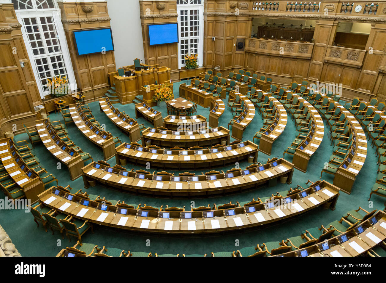 Danish parliament in Copenhagen Stock Photo - Alamy