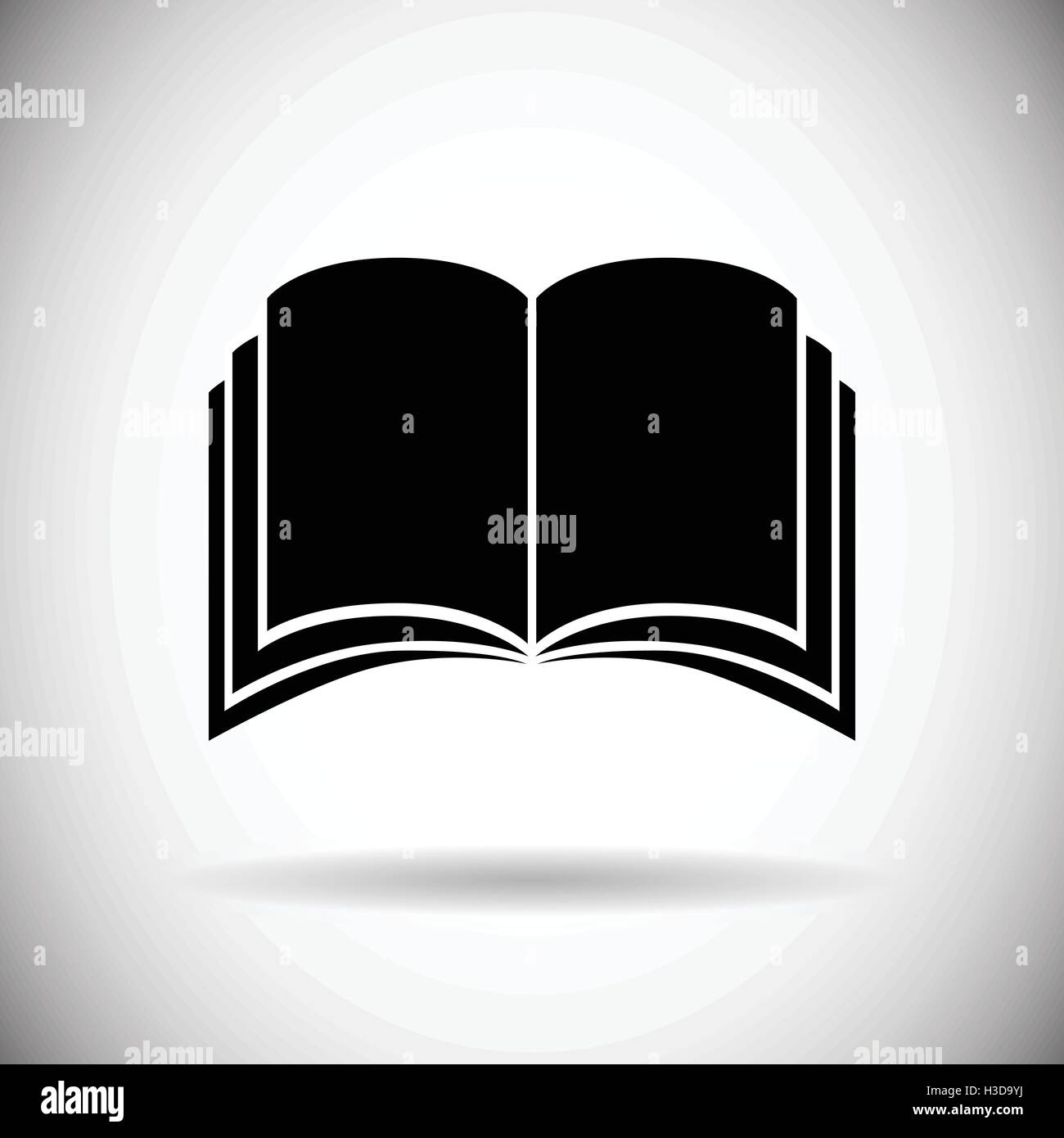 Open Book Icon Web Application Button Stock Vector Image & Art - Alamy