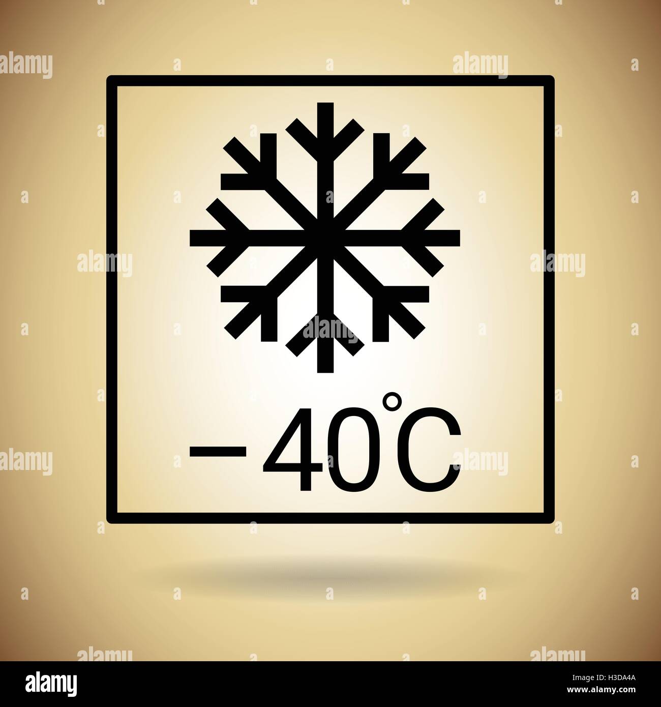 Package Icon Temperature Protection Fragile Sign Stock Vector Image ...
