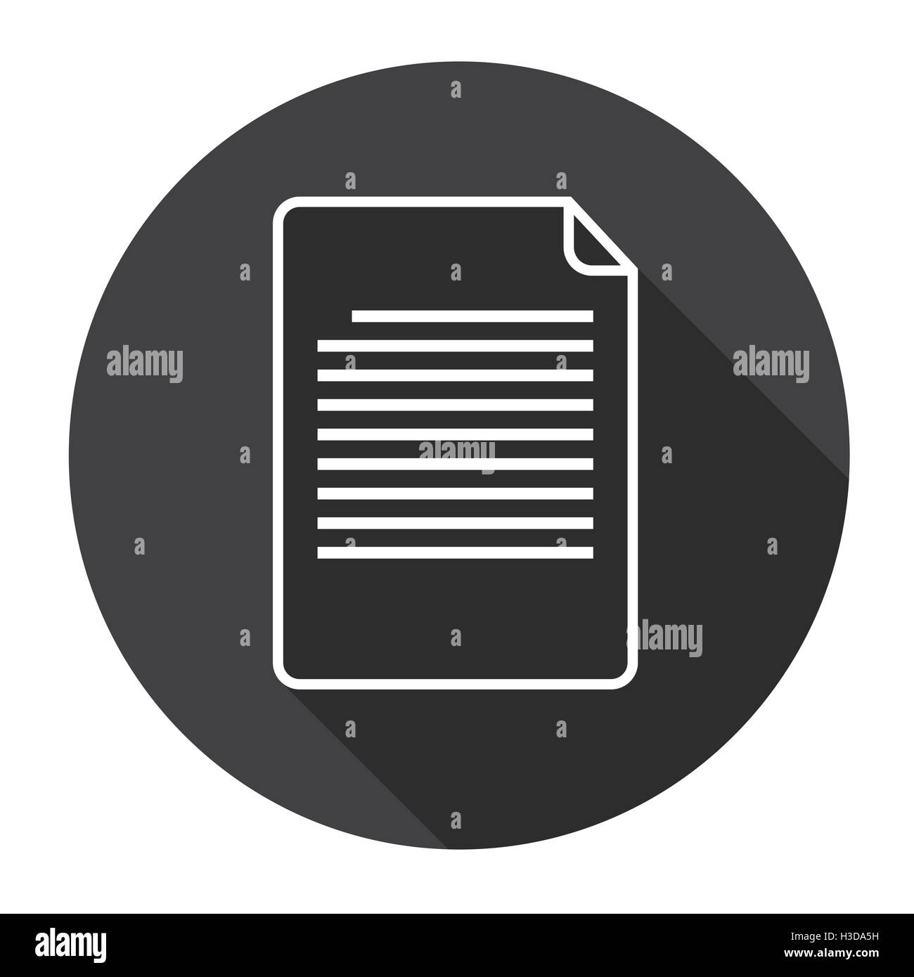Paper Sheet Document Contract Web Icon Stock Vector Image & Art - Alamy