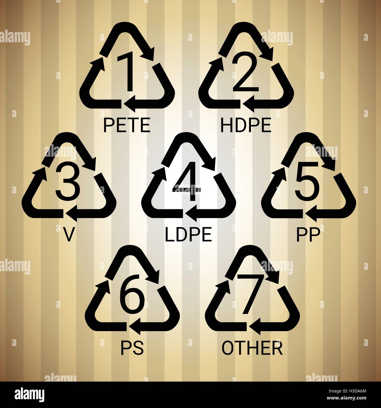 Recycle Symbol Logo Set Web Icon Stock Vector Image & Art - Alamy