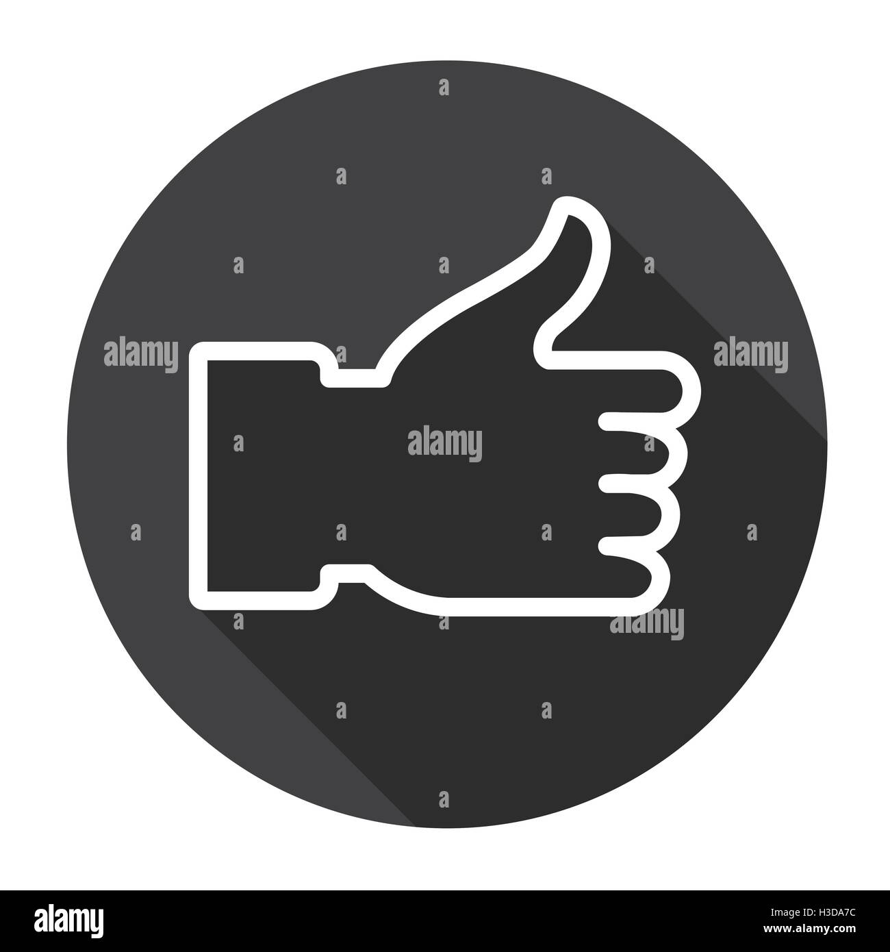 Thumb Up Hand Gesture Like Icon Stock Vector Image & Art - Alamy