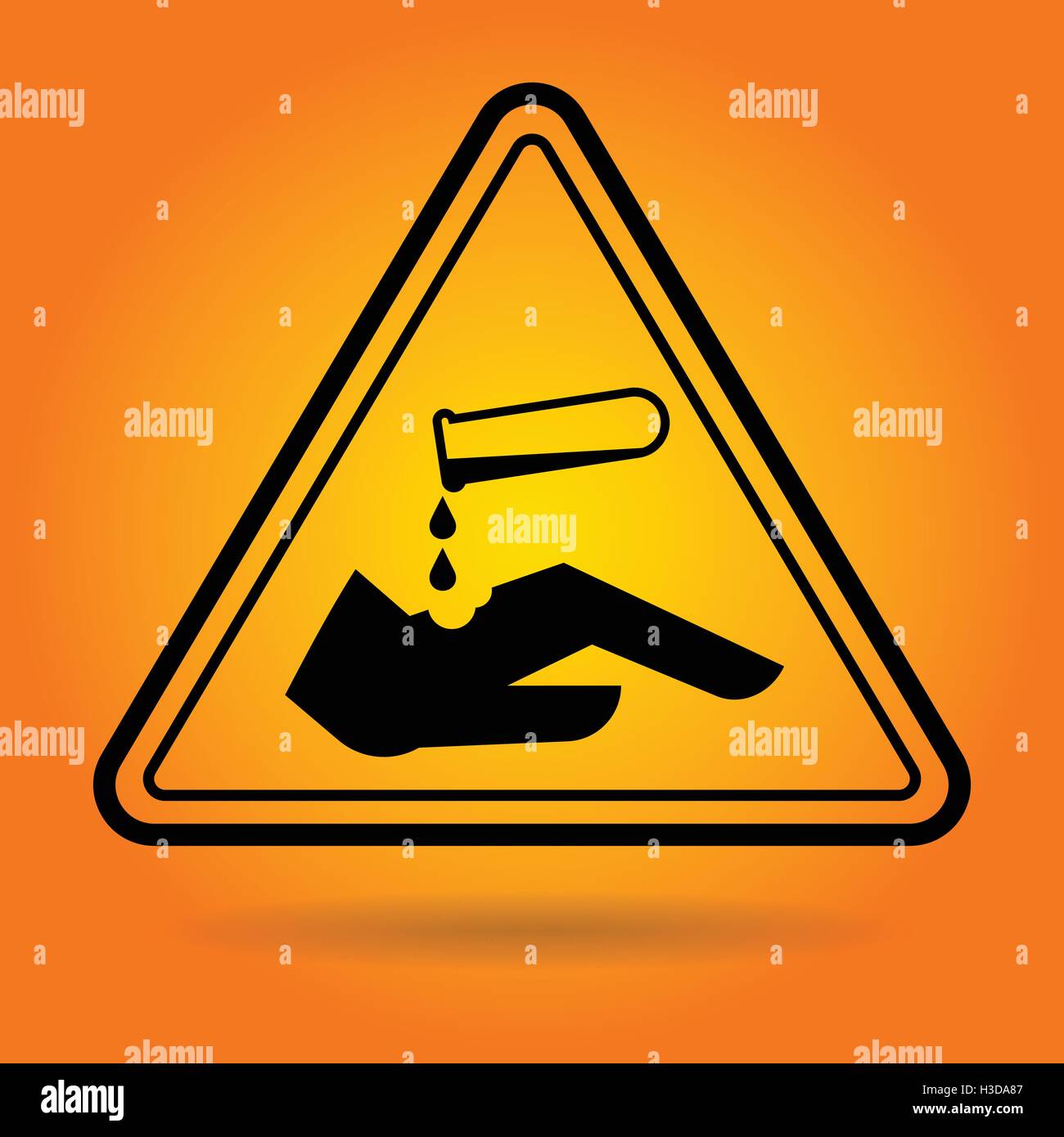 Chemical Safety Sign Icon Stock Vector Image & Art - Alamy