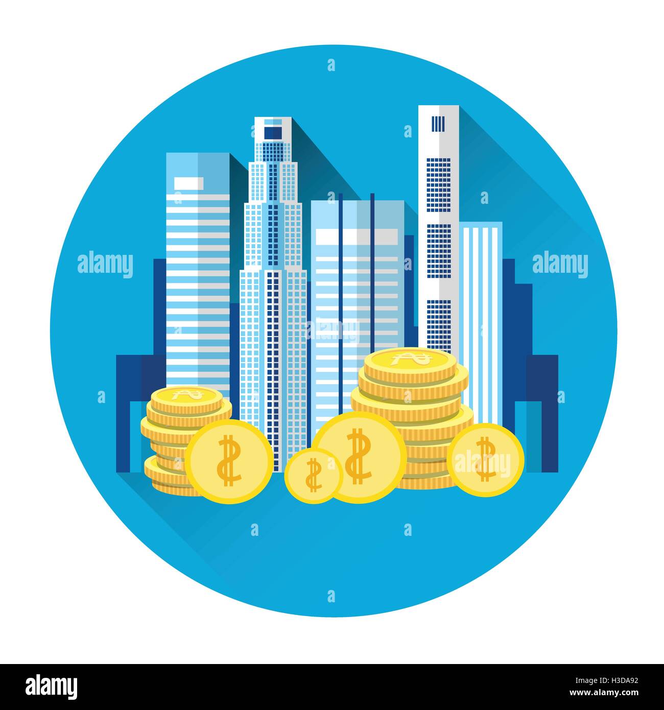 City Building Icon Industry Investment Concept Stock Vector Image & Art ...