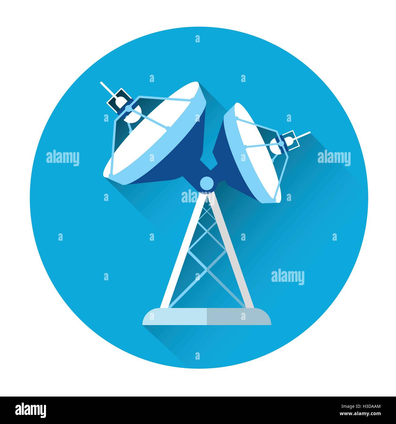 Satellite Antenna Connection Colorful Icon Stock Vector Image & Art - Alamy