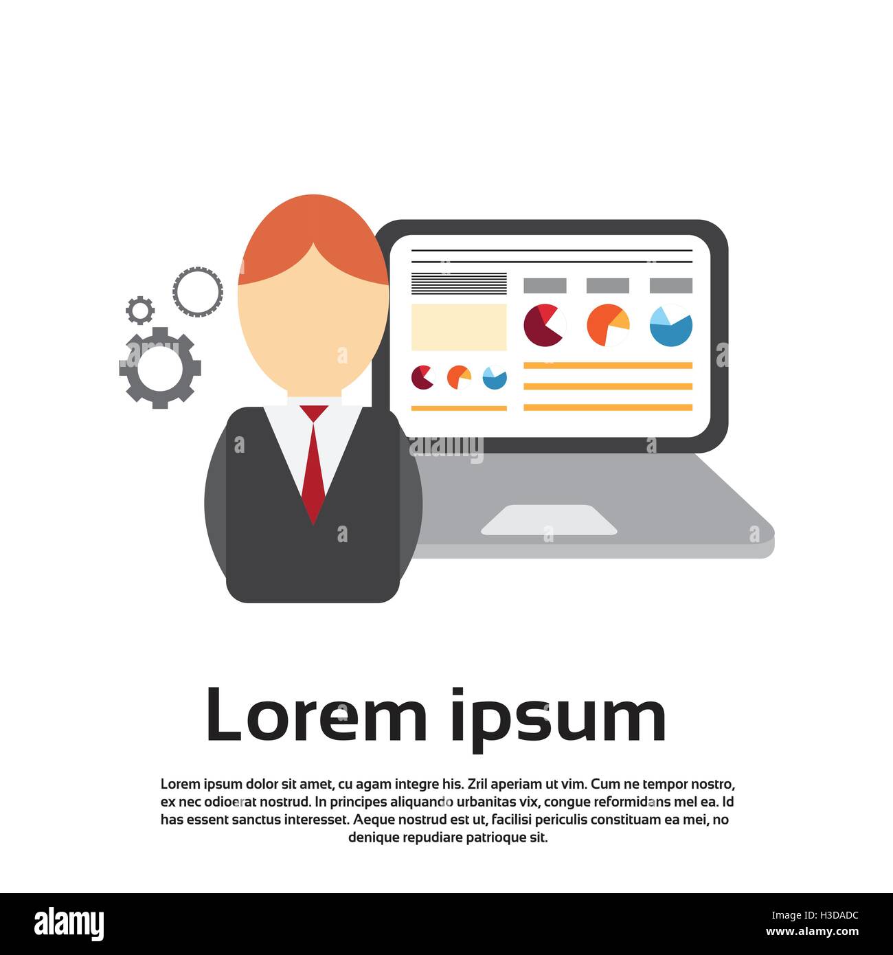 Person computer paperwork data Stock Vector Images - Alamy