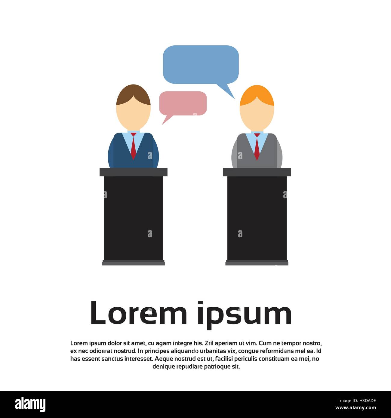 Leaders speech Stock Vector Images - Alamy