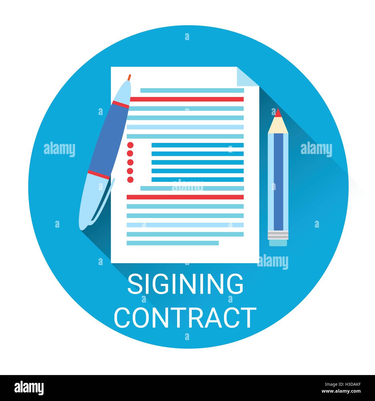 Signing Contract Icon Business Agreement Concept Stock Vector Image ... Signing Contract Icon Business Agreement Concept Stock Vector Image ...