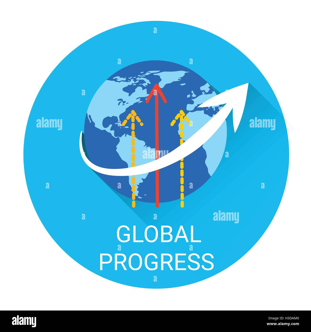 World Progress Concept Business Icon Stock Vector Image & Art - Alamy