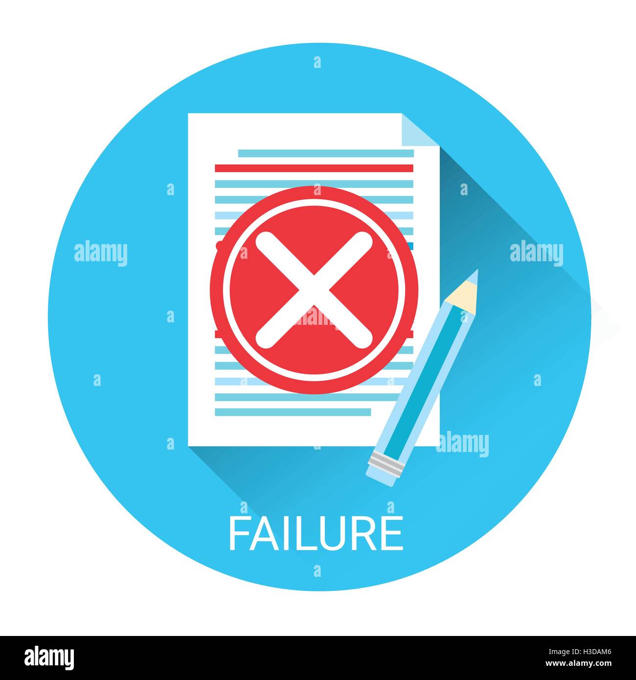 Failure Concept Business Problem Icon Stock Vector Image & Art - Alamy