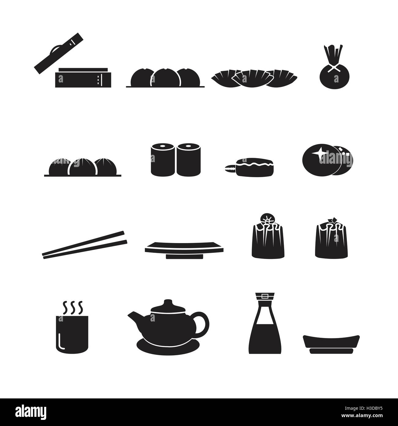 Dimsum vector vectors hi-res stock photography and images - Alamy