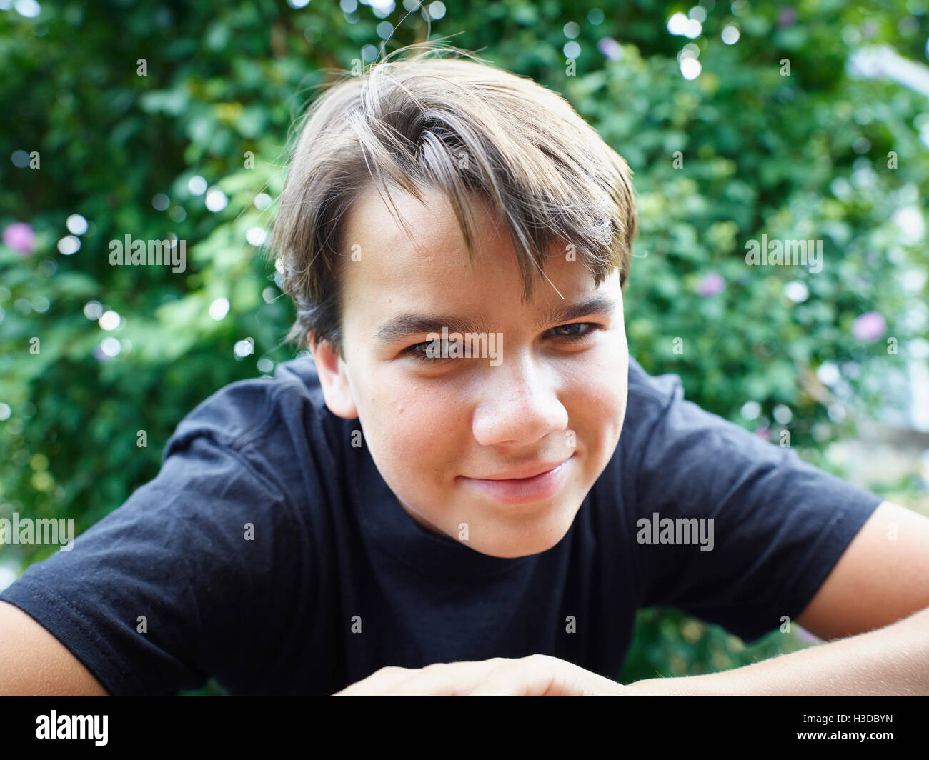 Brown hair brown eyes boy hi-res stock photography and images - Alamy