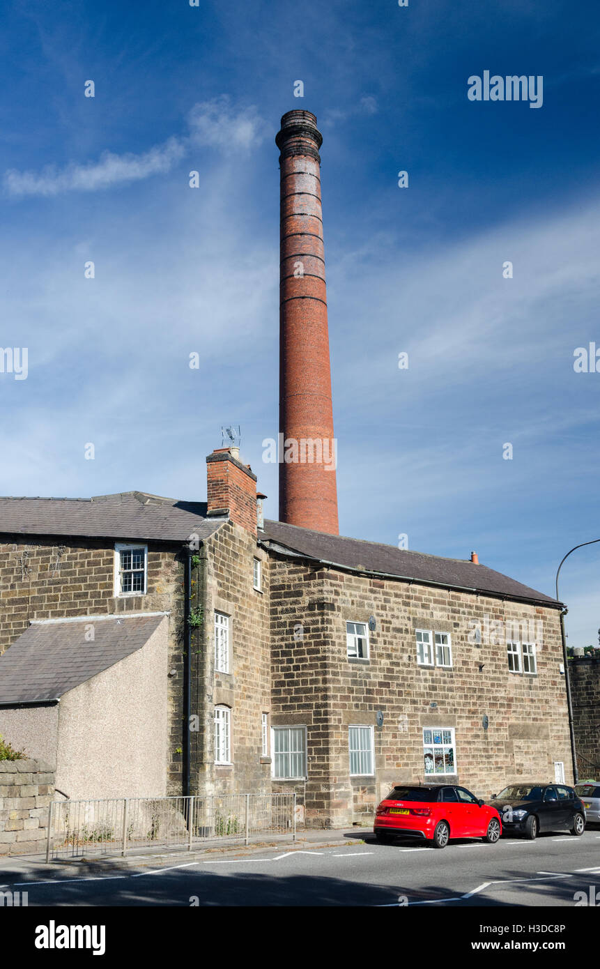 Milford Mills building in Milford, near Belper, Derbyshire Stock Photo ...