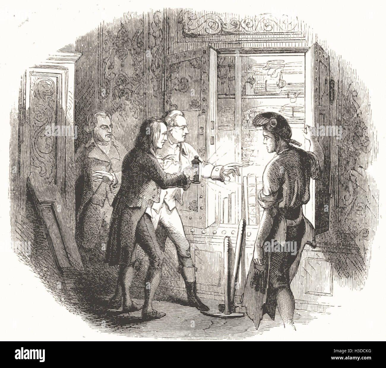 DISCOVERY OF THE IRON SAFE Stock Photo - Alamy