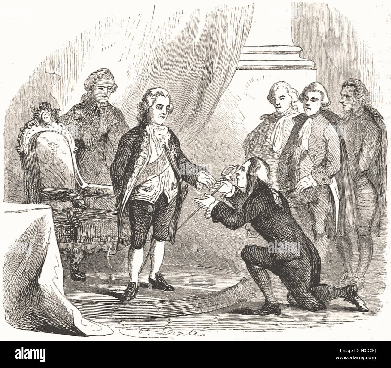 LOUIS XVI AND THE DEPUTATION OF THE BRETONS Stock Photo - Alamy