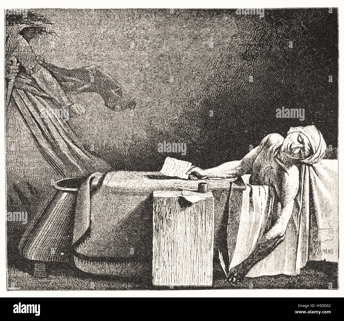 The Death Of Marat Wallpaper