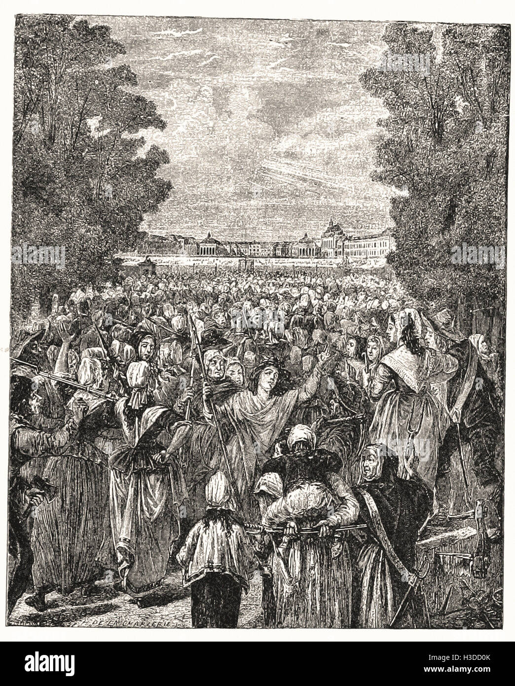 THE CROWD SHOUT, “ TO VERSAILLES.” Stock Photo - Alamy