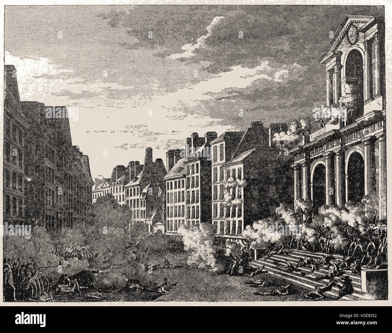 BONAPARTE QUELLING THE REVOLT OF THE SECTIONS, OCTOBER 5, 1795 Stock ...