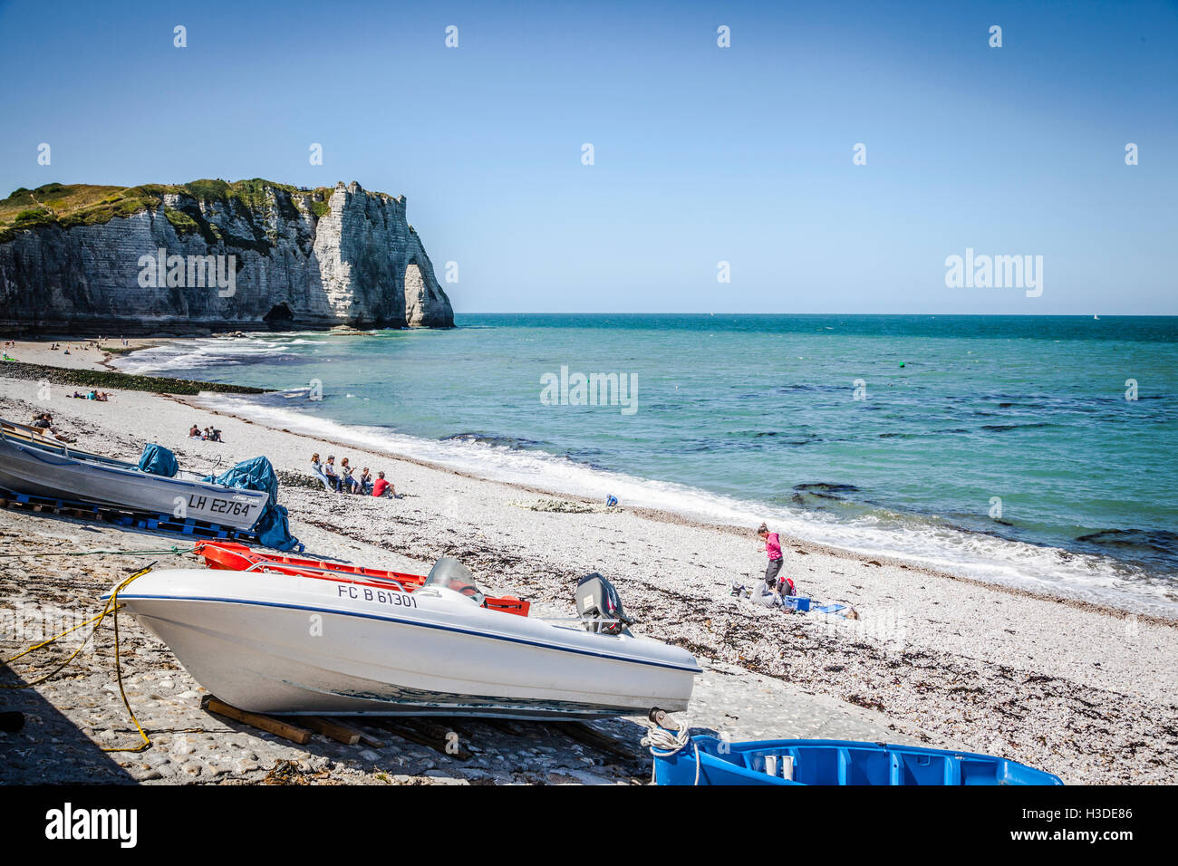 White cliffs of Etretat, France Stock Photo - Alamy
