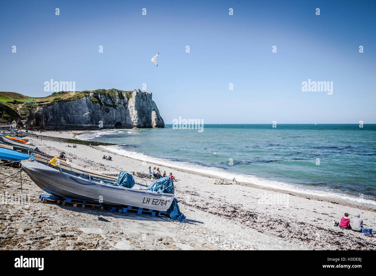 White cliffs of Etretat, France Stock Photo - Alamy