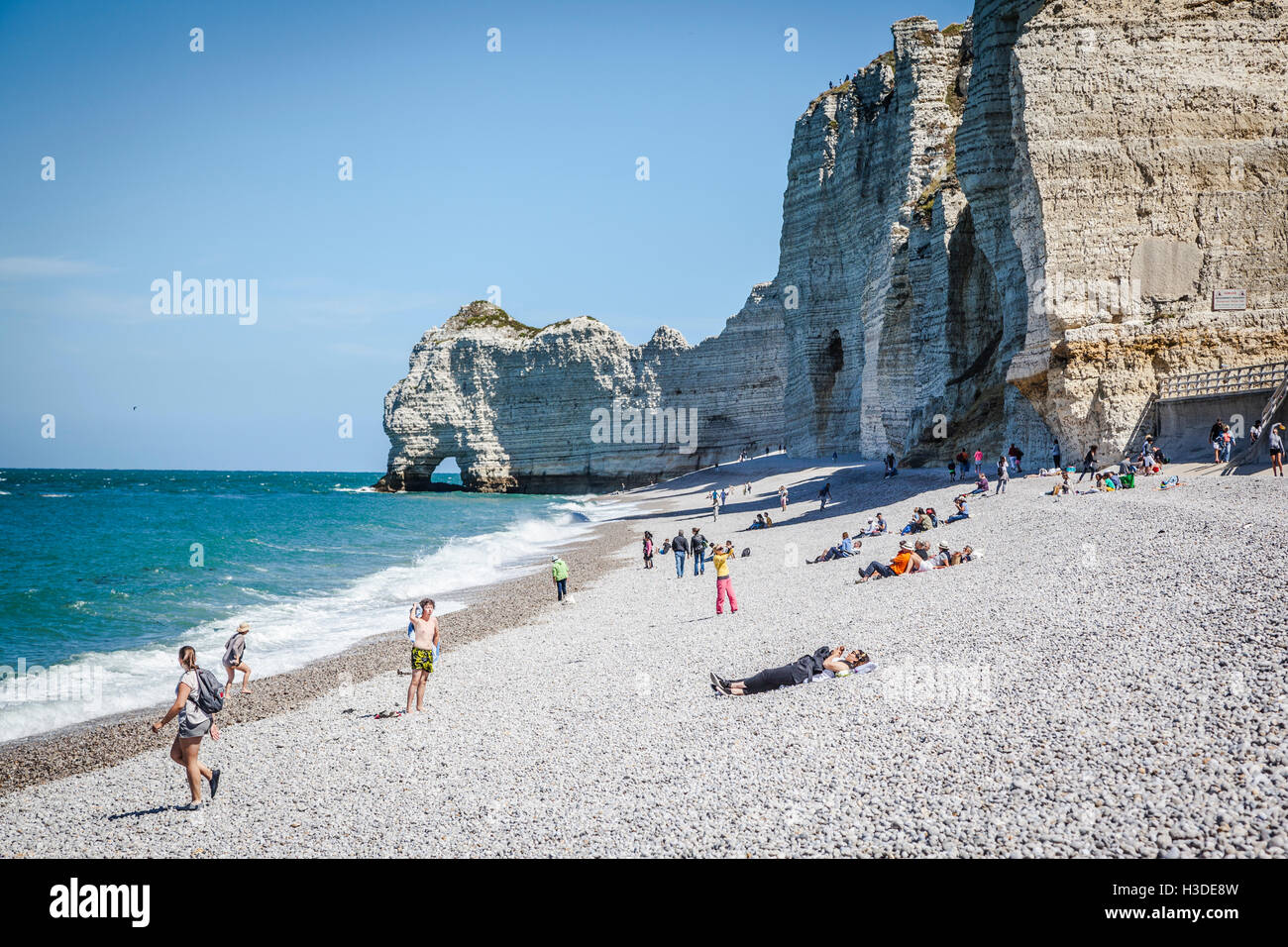 White cliffs of Etretat, France Stock Photo - Alamy
