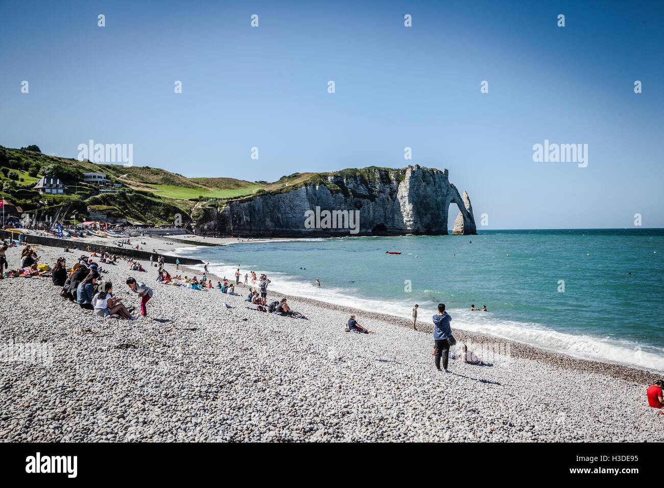 White cliffs of Etretat, France Stock Photo - Alamy