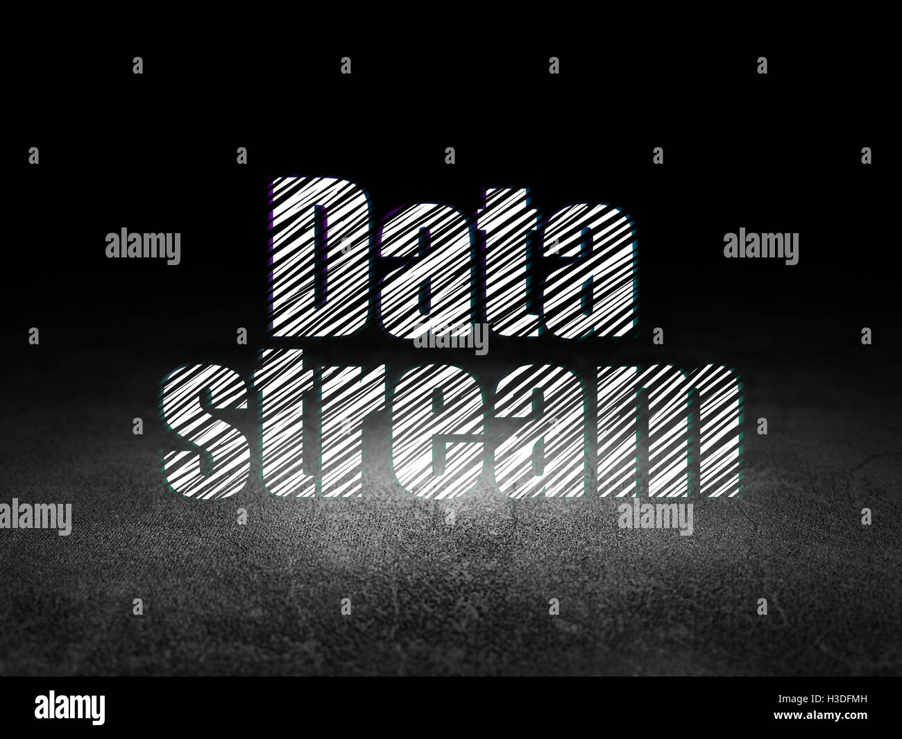 Information concept: Data Stream in grunge dark room Stock Photo - Alamy