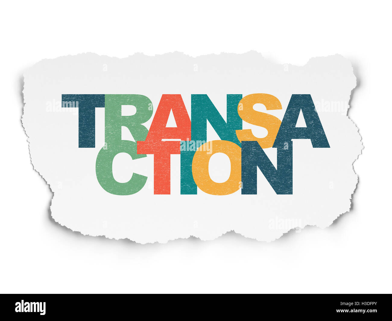 Money concept: Transaction on Torn Paper background Stock Photo - Alamy