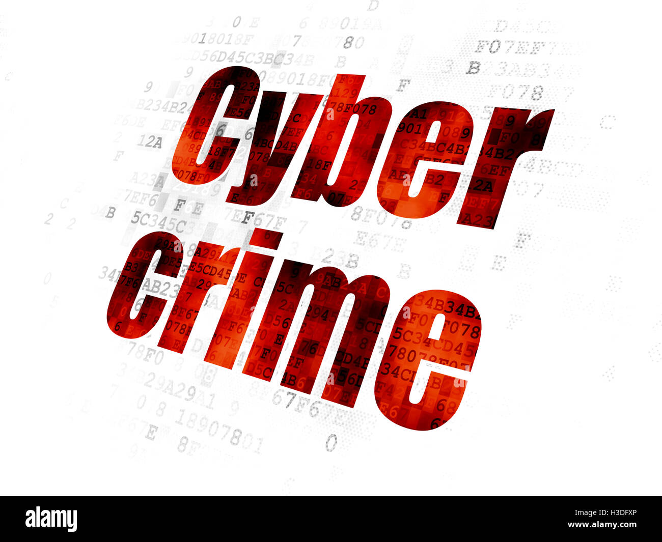 Security concept: Cyber Crime on Digital background Stock Photo - Alamy