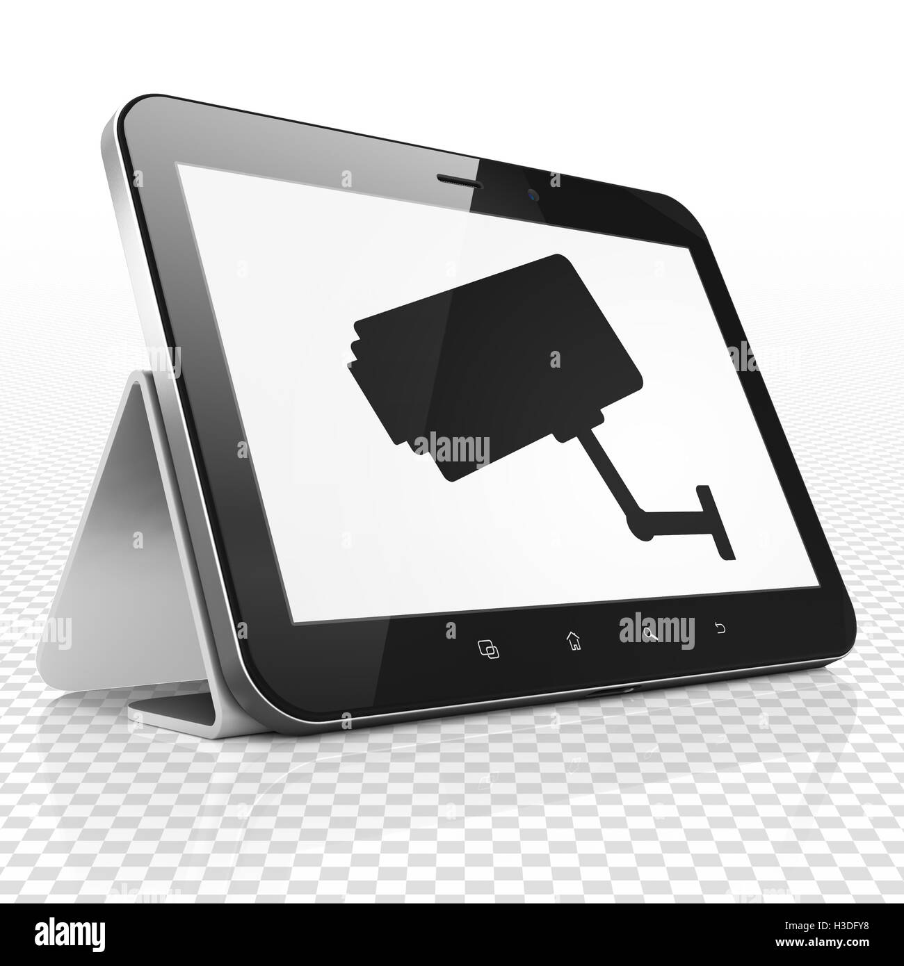 Security concept: Tablet Computer with Cctv Camera on display Stock ...