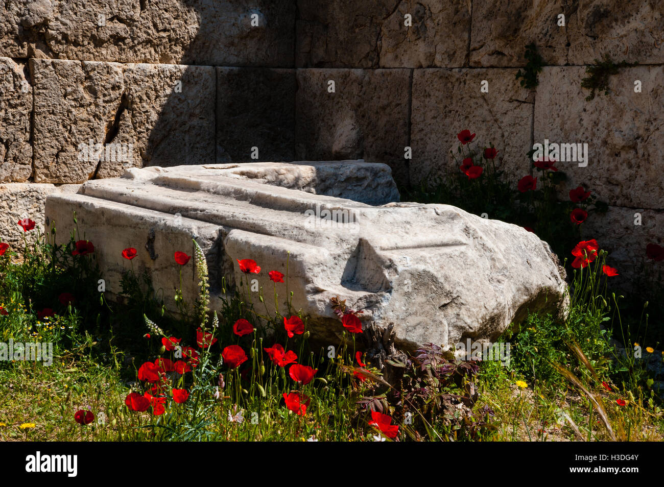 Greece, Athens. The Acropolis with several famous ancient strucures ...