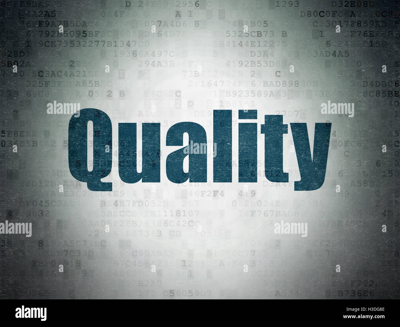 Marketing concept: Quality on Digital Data Paper background Stock Photo ...