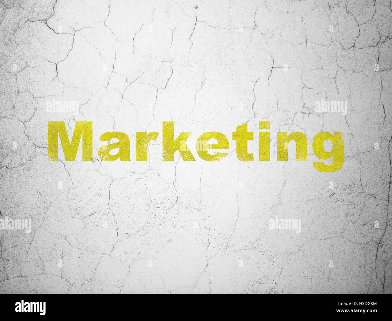 Advertising concept: Marketing on wall background Stock Photo - Alamy
