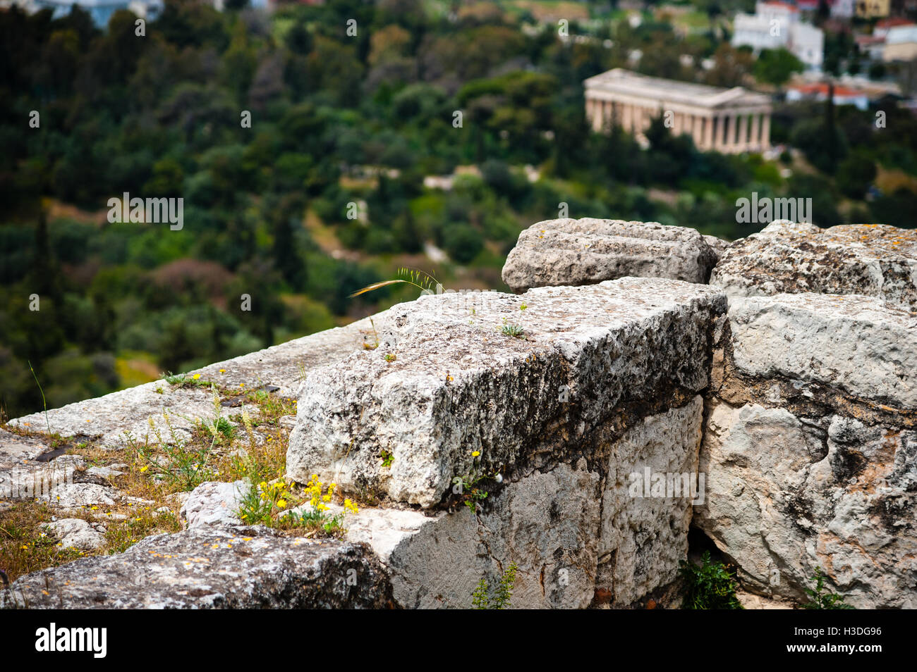 Greece, Athens. The Propylaea is the entrance to the Acropolis. Temple ...