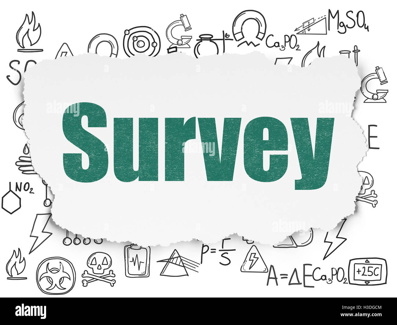 Survey concept drawn on Cut Out Stock Images & Pictures - Alamy