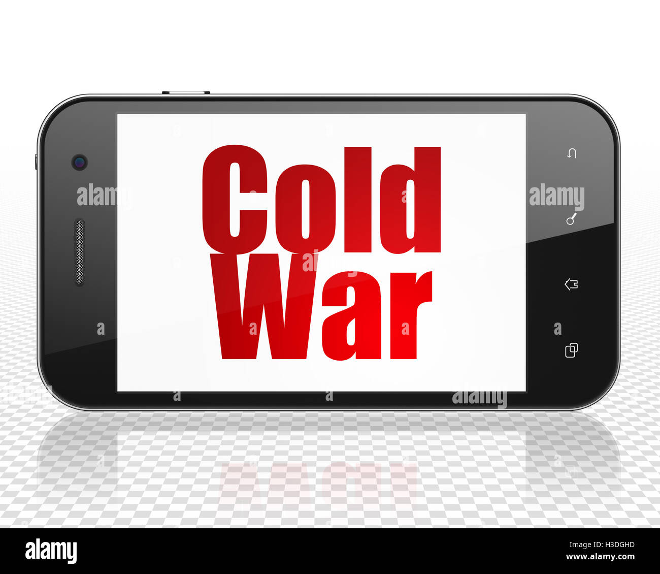 Political concept: Smartphone with Cold War on display Stock Photo - Alamy