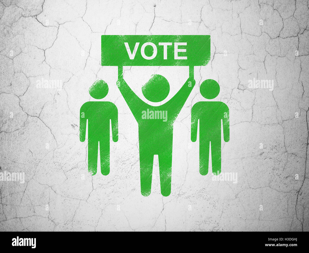 Political concept: Election Campaign on wall background Stock Photo - Alamy