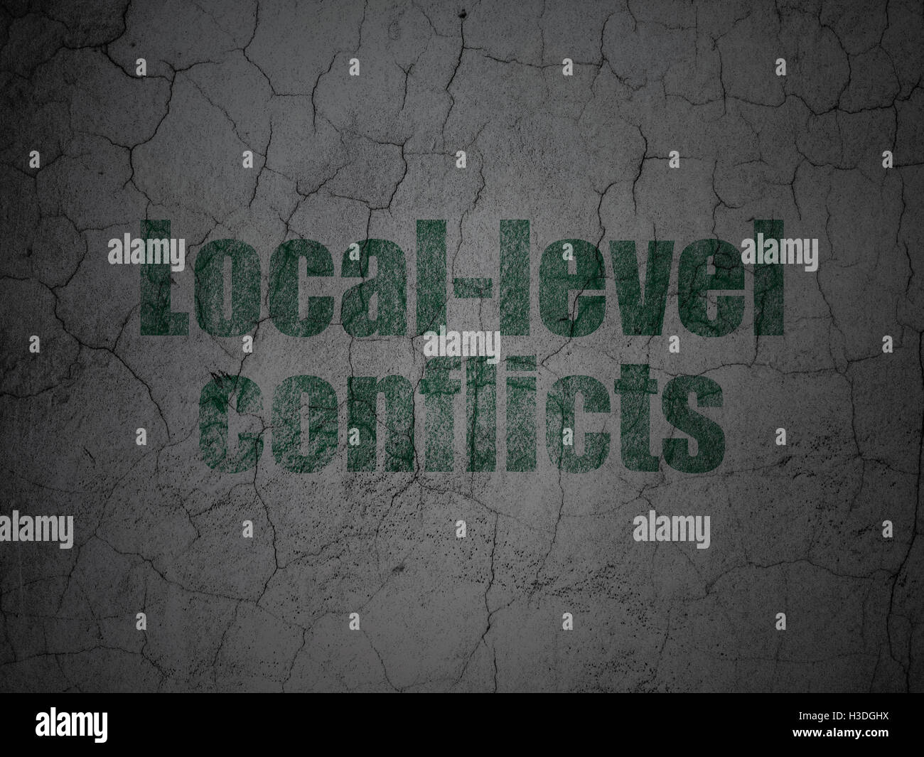 Political concept: Local-level Conflicts on grunge wall background ...