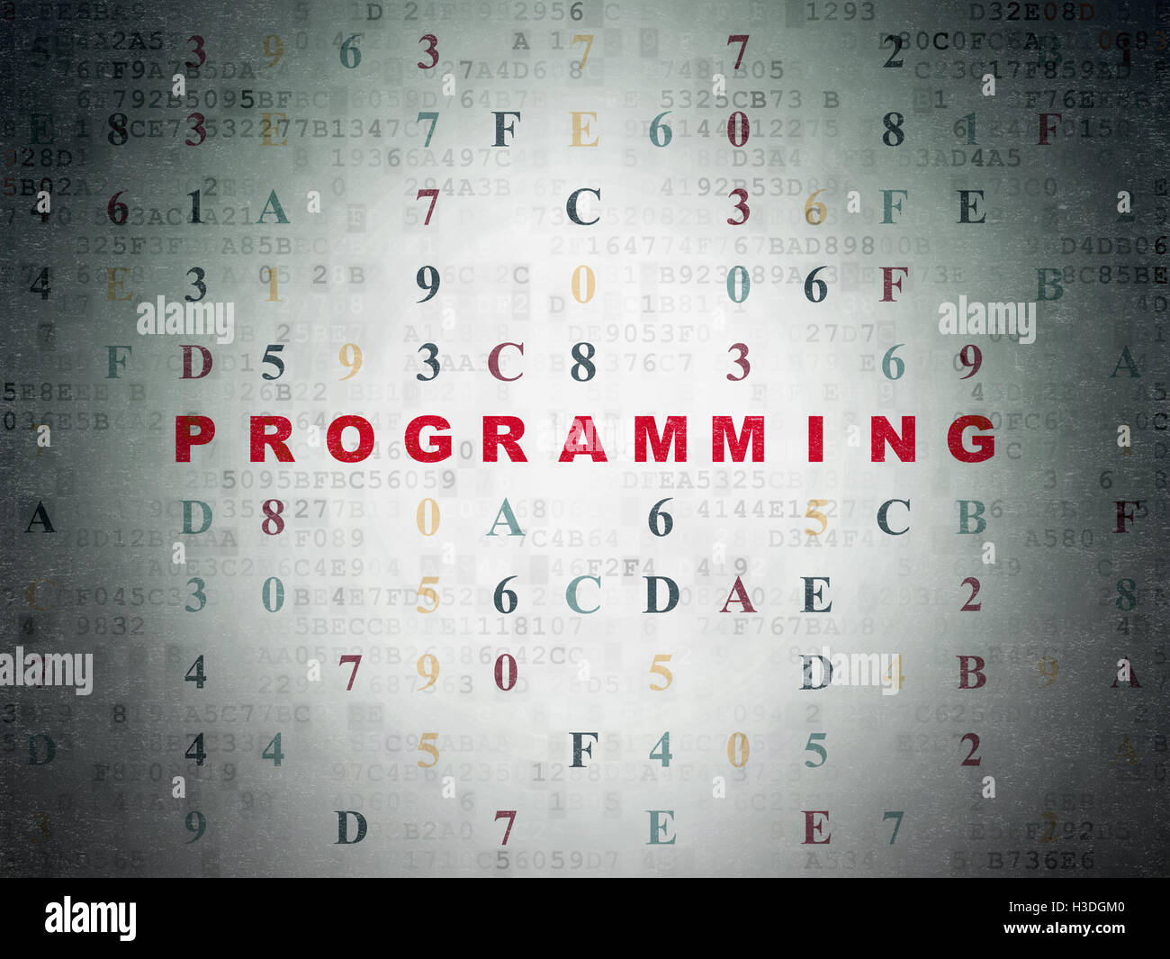 Programming concept: Programming on Digital Data Paper background Stock ...