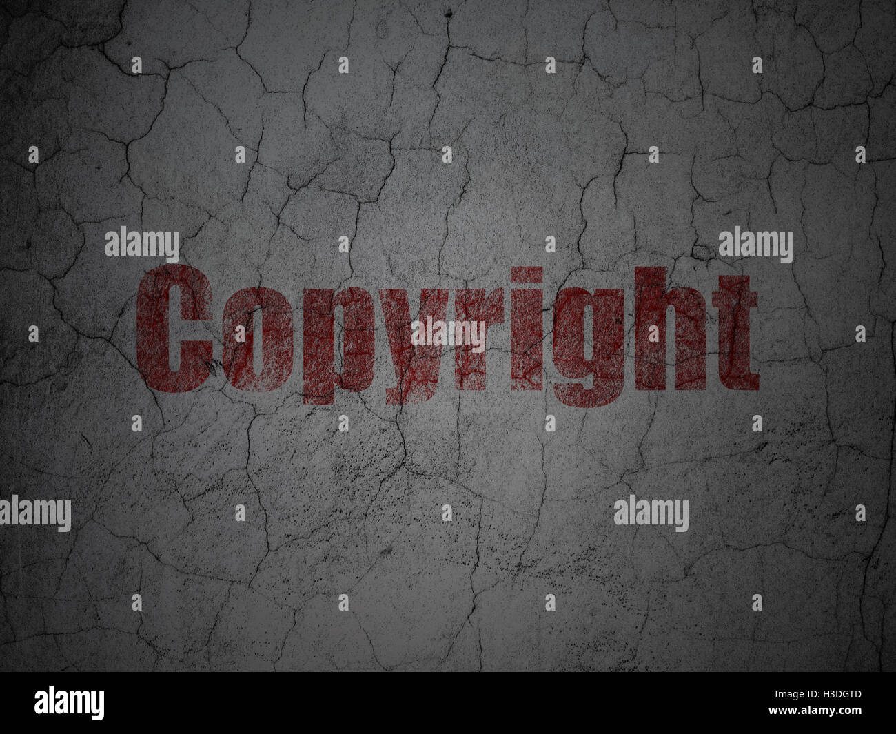 Law concept: Copyright on grunge wall background Stock Photo - Alamy