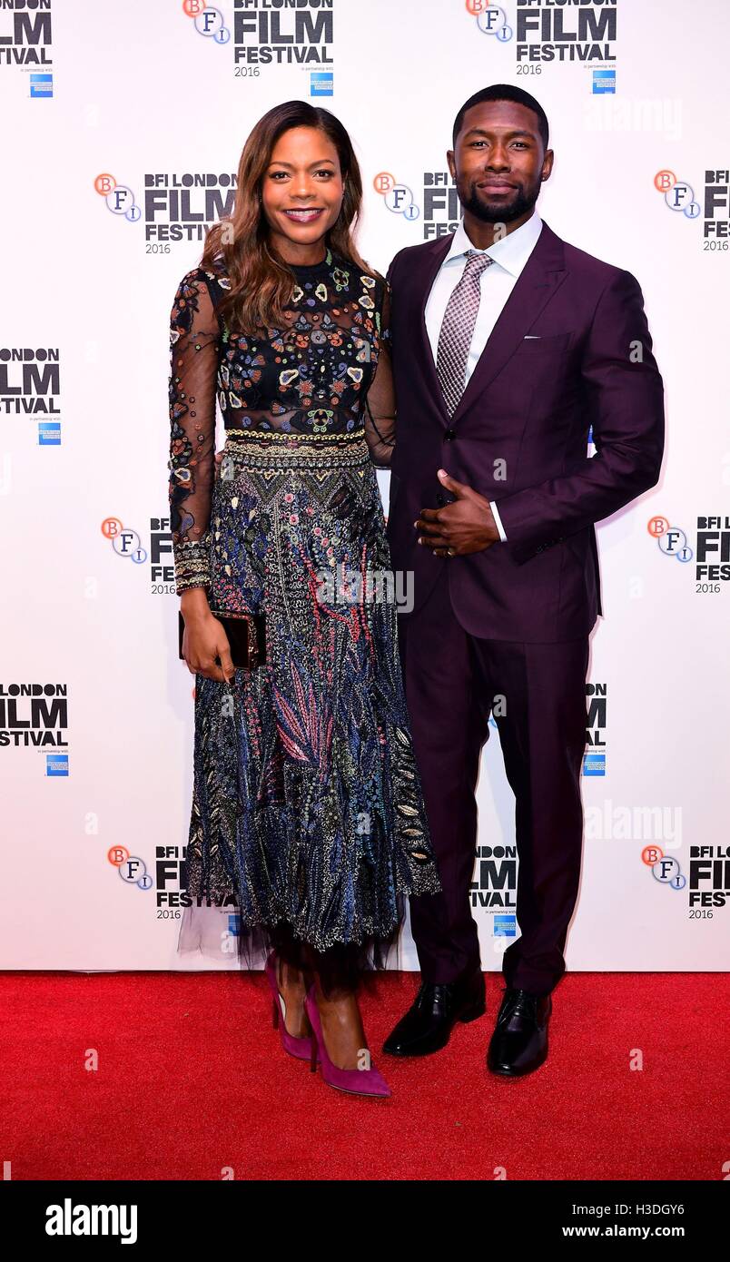 Naomie Harris and Trevante Rhodes attending the 60th BFI London Film ...