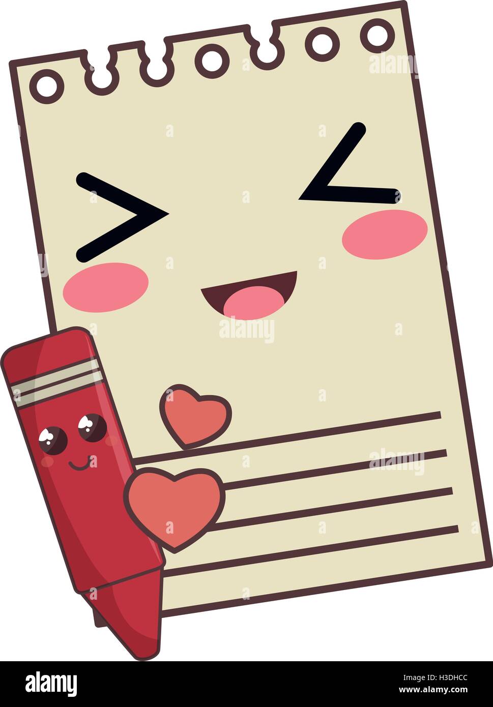 Kawaii Cartoon Notepad at Jackson Ribush blog