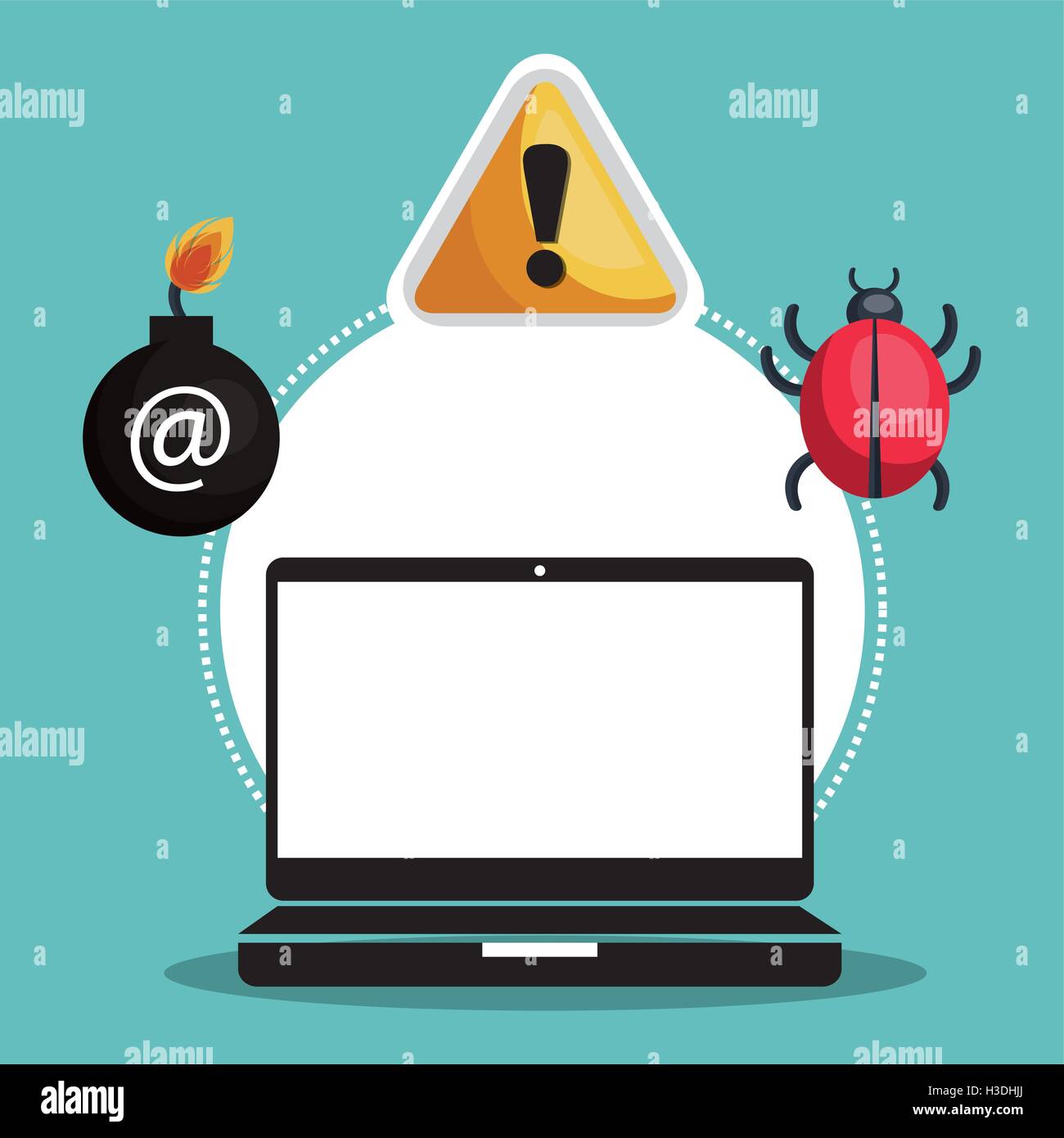 Infographic hacking virus system Stock Vector Images - Alamy