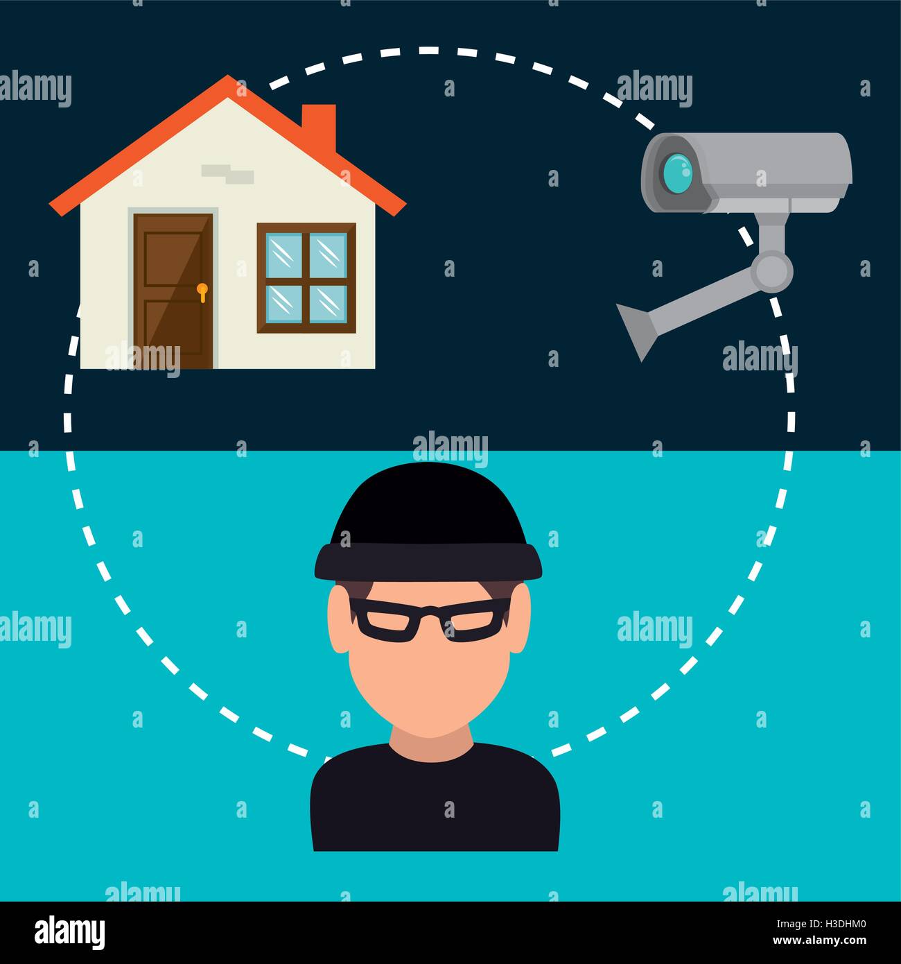 house security system design Stock Vector Image & Art - Alamy