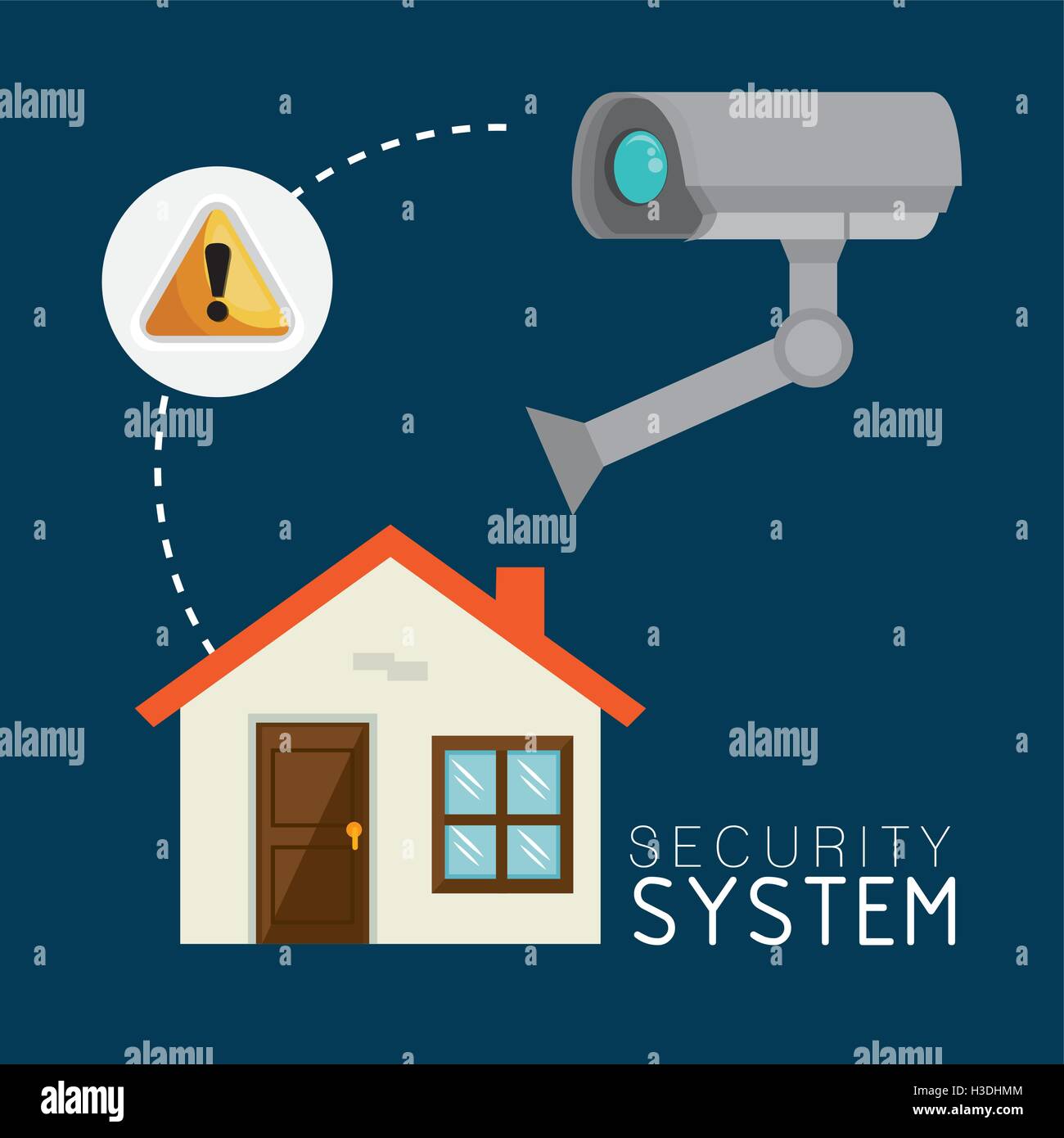 house security system design Stock Vector Image & Art - Alamy
