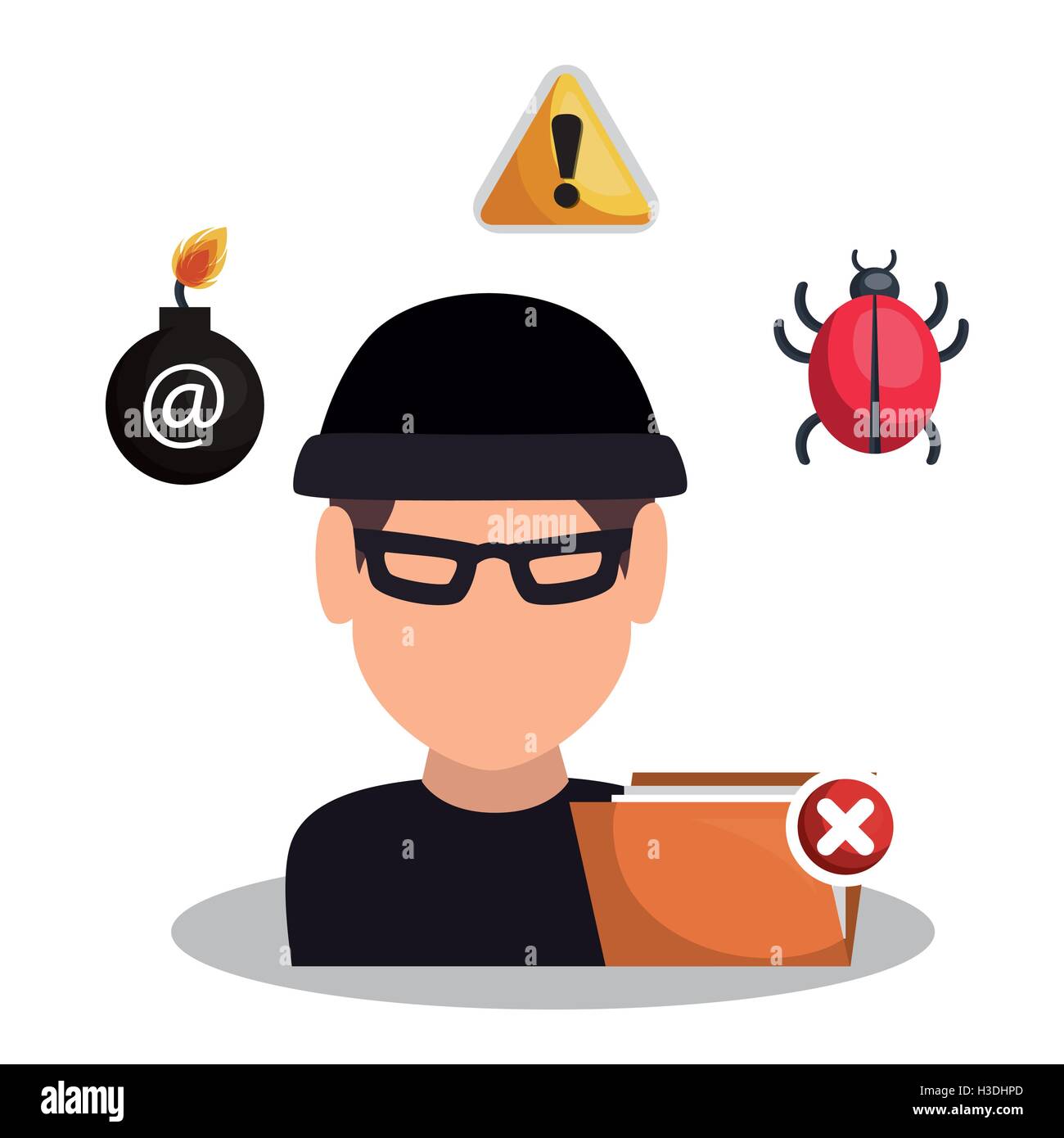avatar criminal hacker Stock Vector Image & Art - Alamy