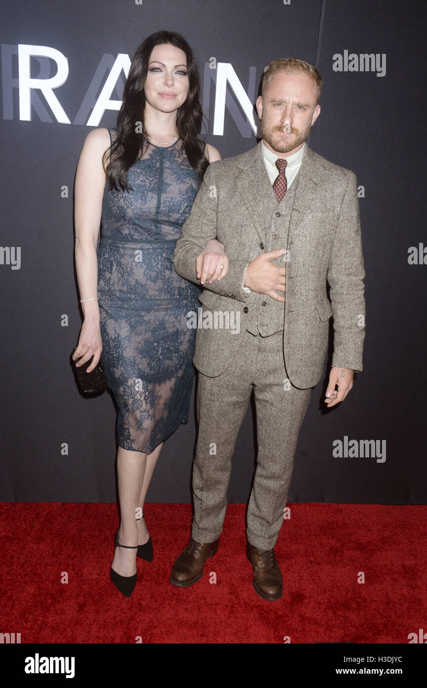 New York City. 4th Oct, 2016. Laura Prepon and Ben Foster attend 'The ...